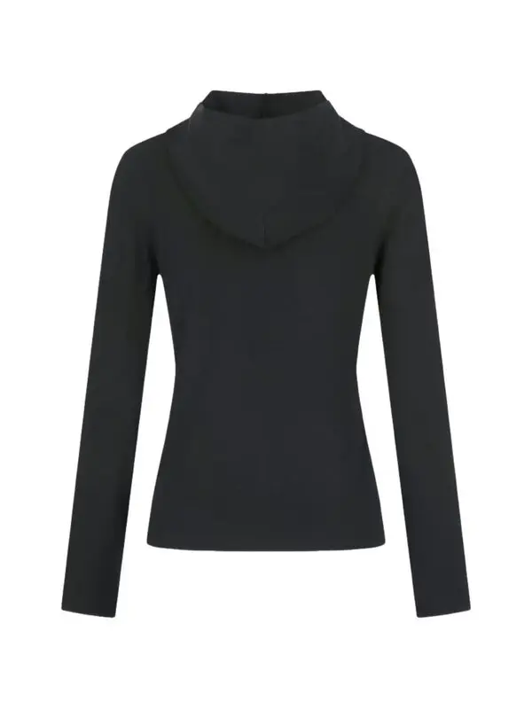 AMOMENTO Knit Half Zip-up Hoodie