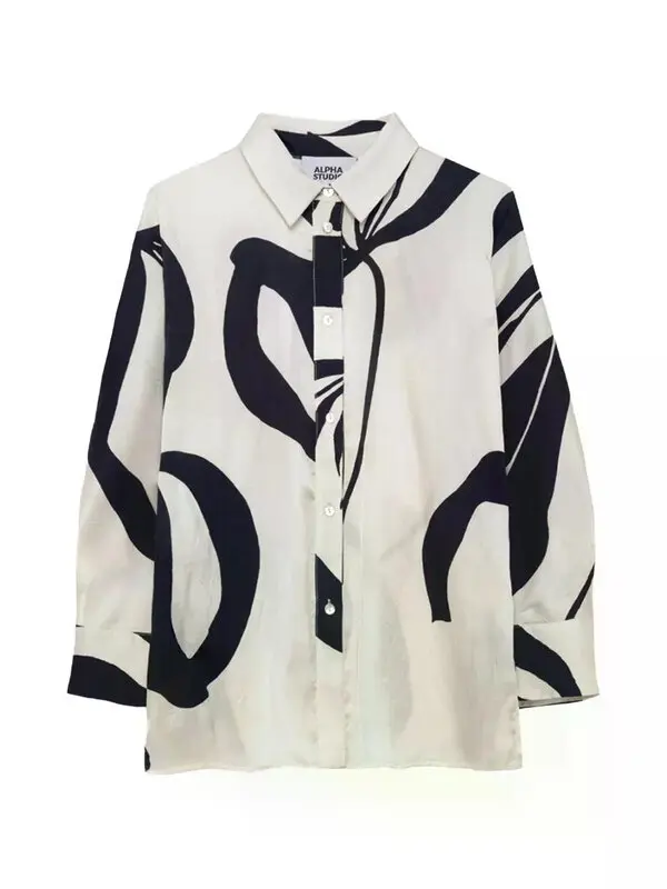 Alpha Studio Graphic Print Shirt