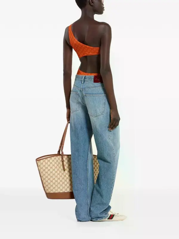 Gucci Logo One-shoulder Top