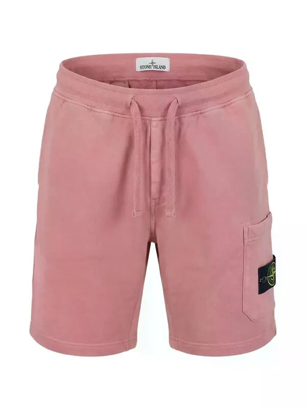 Stone Island Patch-pocket Shorts - Pink