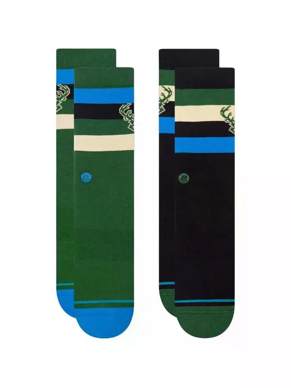 Stance Striped Crew Socks - Green