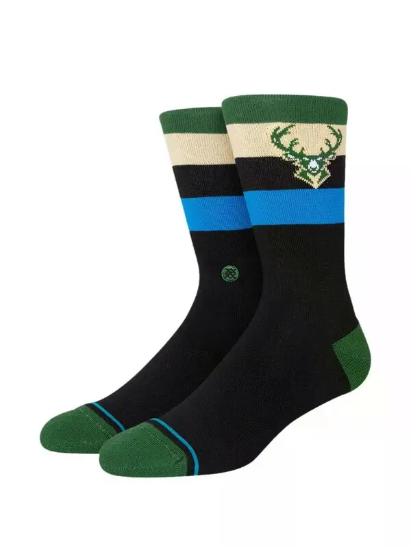 Stance X Nba Stripe Crew Socks - Black