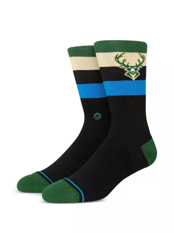 Stance X Nba Stripe Crew Socks - Black