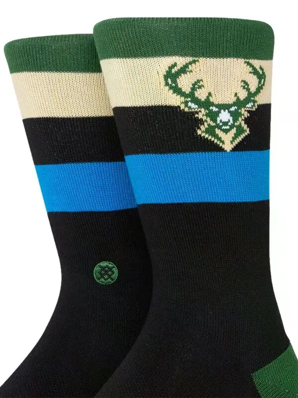 Stance X Nba Stripe Crew Socks - Black