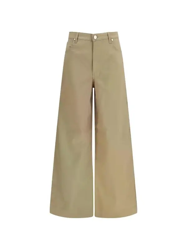 CRUNA High-waist Wide Leg Trousers - Neutrals