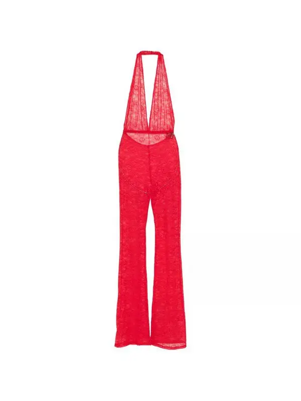 Alchemy Fashions Lace Jumpsuit - Red