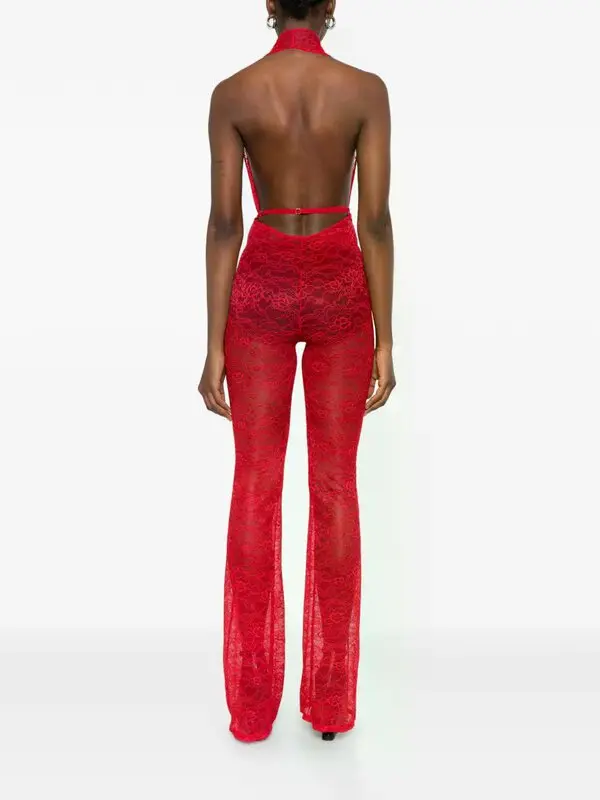Alchemy Fashions Lace Jumpsuit - Red