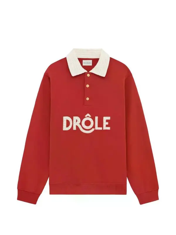 Drole De Monsieur Button Collar Polo