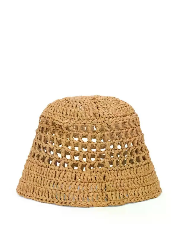 Fabiana Filippi Woven Bucket Hat - Neutrals