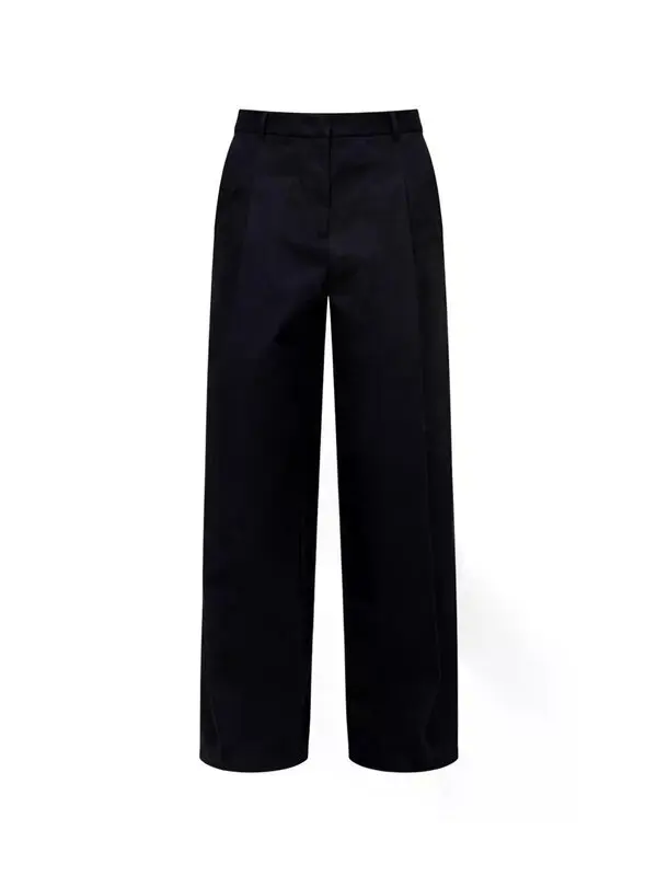 N°21 Pleated Wide Leg Trousers - Blue