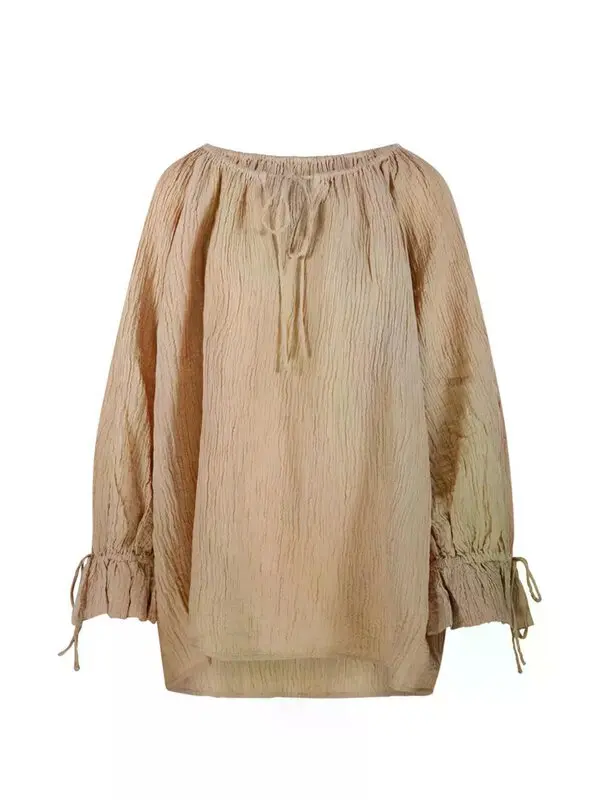 BY MALENE BIRGER Ruffled-sleeve Blouse - Neutrals