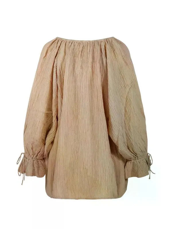 BY MALENE BIRGER Ruffled-sleeve Blouse - Neutrals