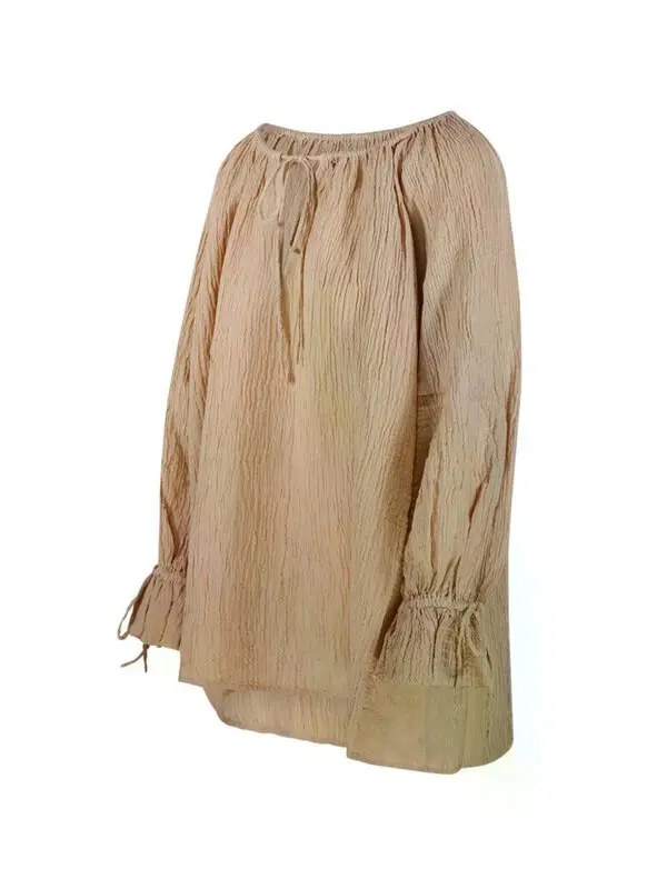 BY MALENE BIRGER Ruffled-sleeve Blouse - Neutrals