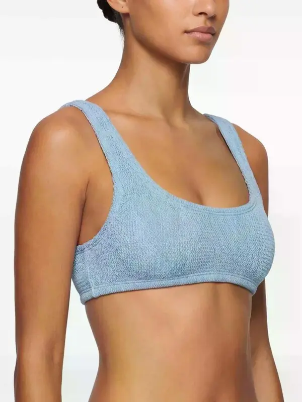 MC2 SAINT BARTH Naima Bikini Top - Blue