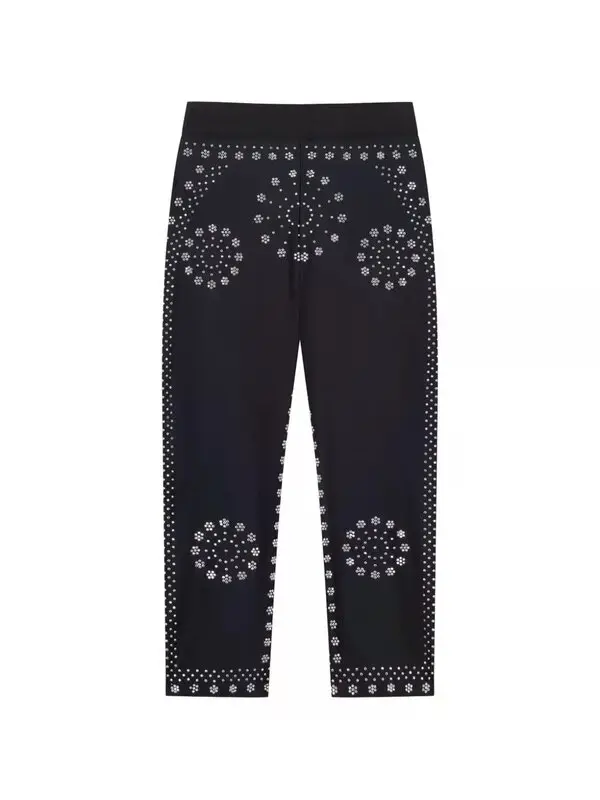 Coperni Mantra Print Cycling Trousers - Black