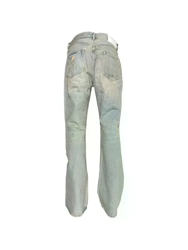 PURPLE BRAND P026 Destroyed Repair Bootcut Jeans