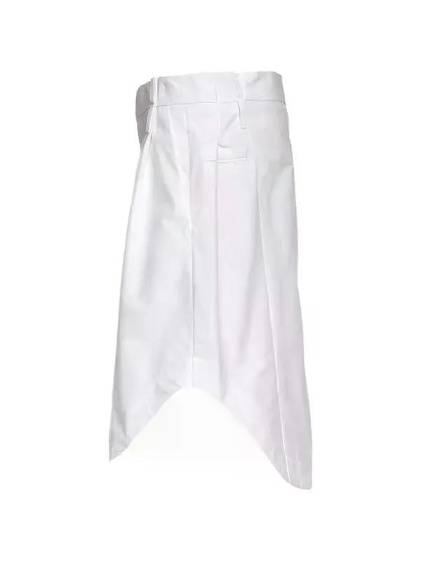 Victoria Beckham A-line Midi Skirt - White