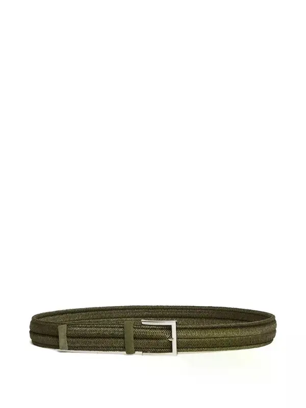 ORTIGNI Rope Elastic Linen Belt - Green