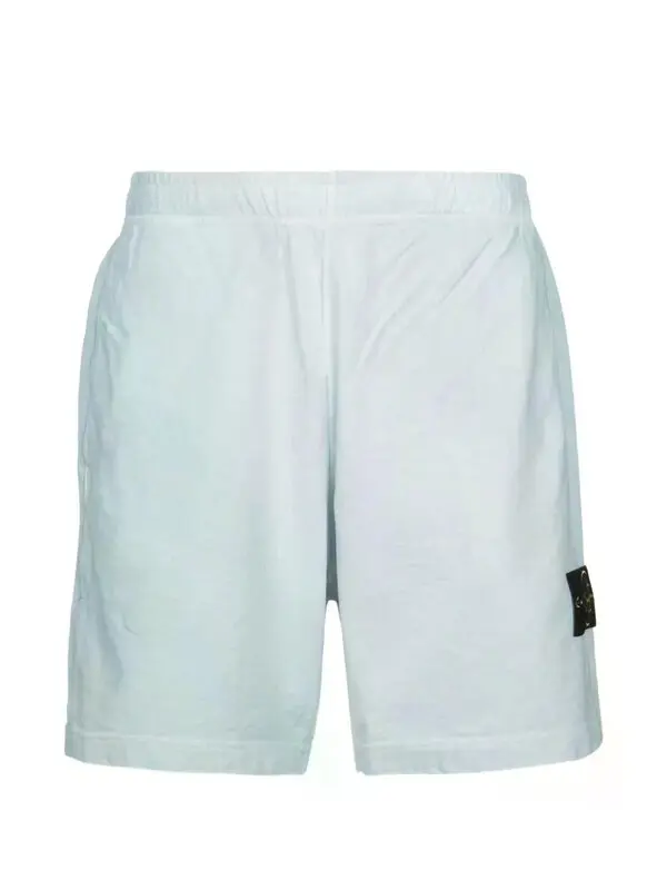 Stone Island Bermuda Cotton Shorts - Blue