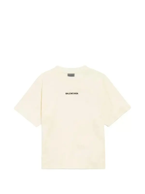 Balenciaga Logo T-shirt - Neutrals