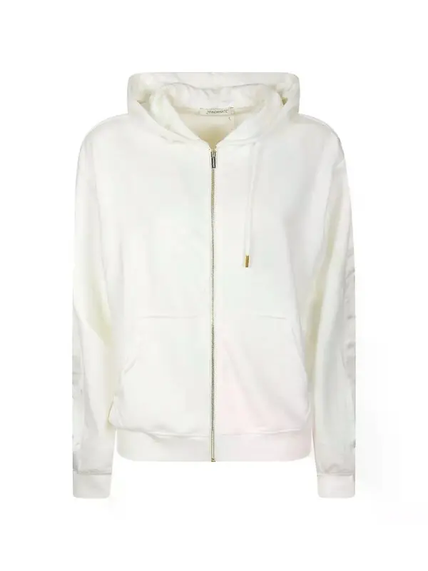 HINNOMINATE Hooded Zip-up Top - Neutrals