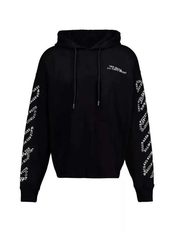 Off-White Arrow Diag Loose Hoodie - Black
