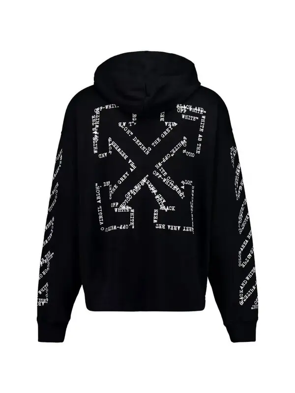 Off-White Arrow Diag Loose Hoodie - Black