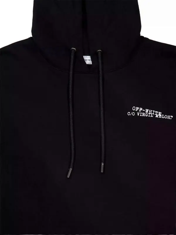 Off-White Arrow Diag Loose Hoodie - Black
