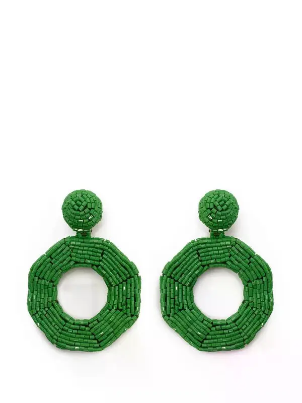 Malìparmi Beaded Pendant Earrings - Green