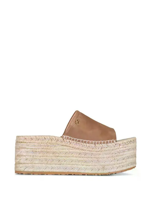 GIANVITO ROSSI Platform Heeled Espadrilles - Brown