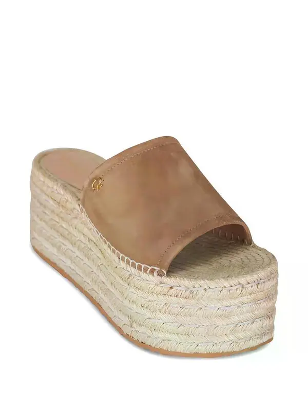 GIANVITO ROSSI Platform Heeled Espadrilles - Brown
