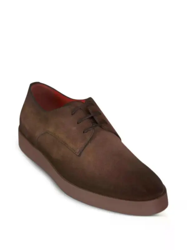 Santoni Lace-up Suede Shoes