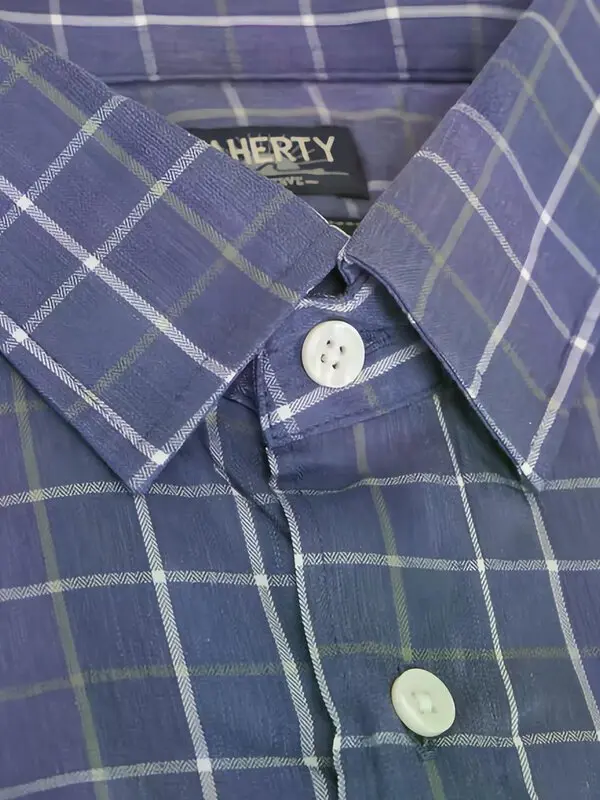 Faherty Brand The Movement Plaid-pattern Shirt - Blue
