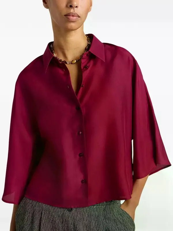 Momoni Buttoned Kimono-style Shirt