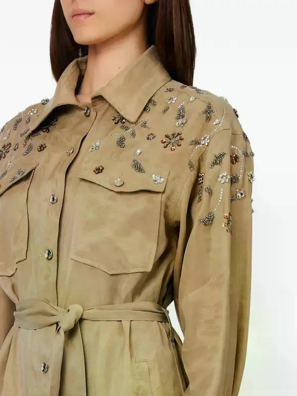 Liu Jo Embellished Tie Detailed Dress