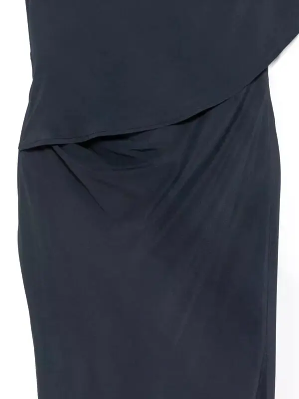 SEMICOUTURE One-shoulder Draped Maxi Dress