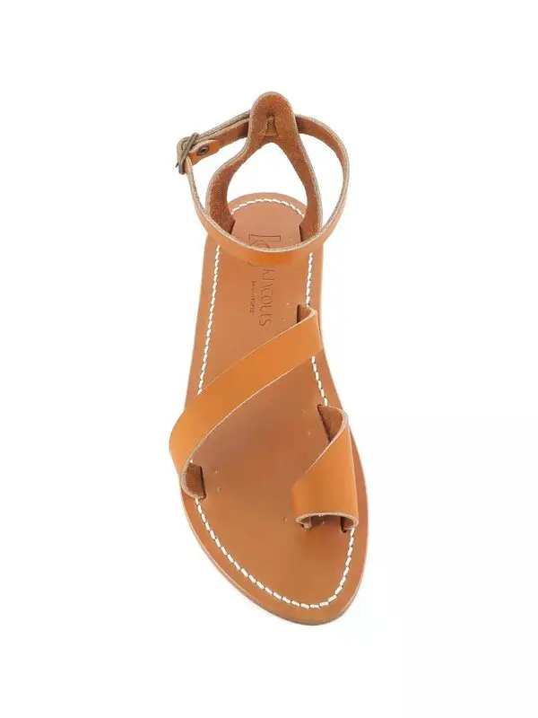 K.JACQUES Hecatea Leather Sandals - Brown