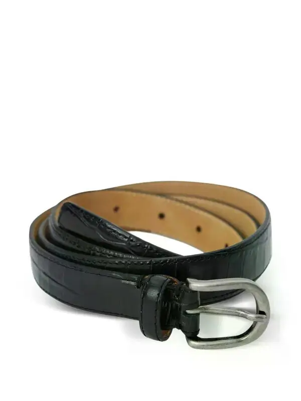 MFPEN Crocodile Effect Belt - Black