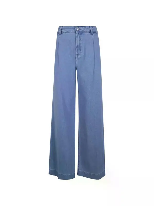 7 For All Mankind Wide-leg Jeans - Blue