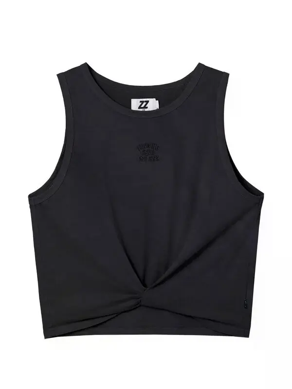 Izzue Knot-detail Tank Top - Black