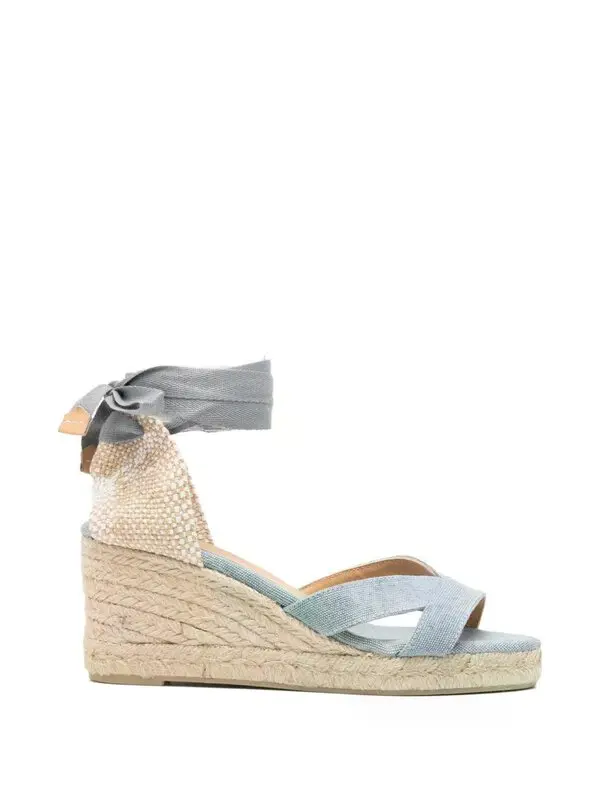 CastaÑer Crossover Ribbon-tie Espadrilles - Blue