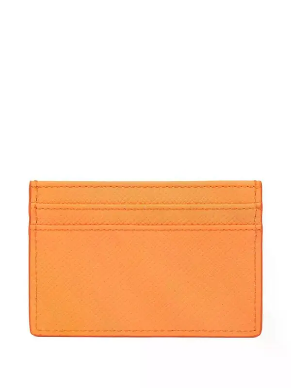 Smythson Panama Card Holder - Orange