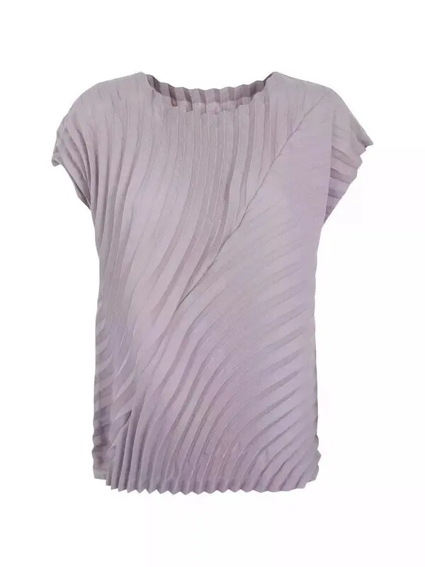 Issey Miyake Pleated Blouse - Neutrals