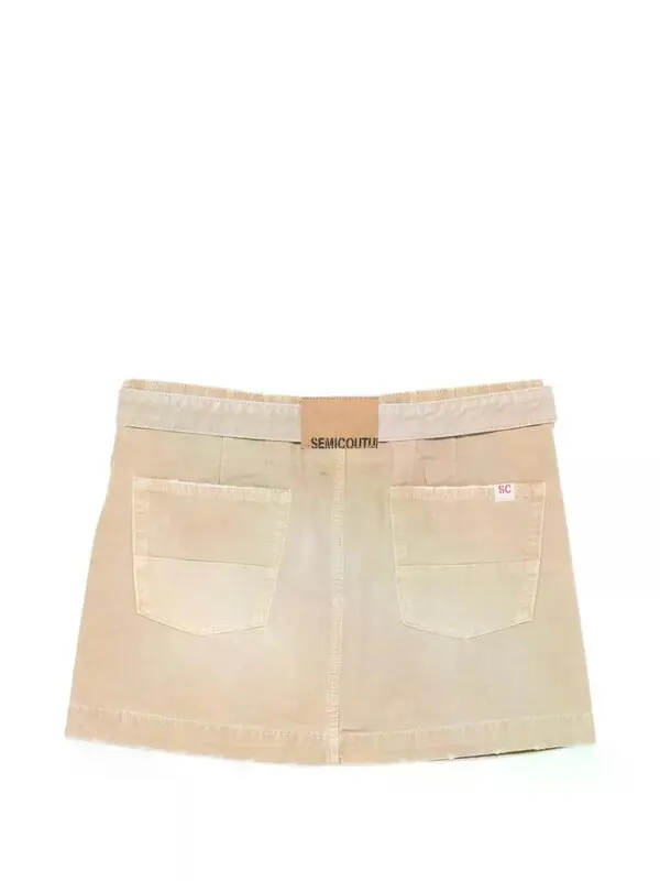 SEMICOUTURE Belted Mini Skirt