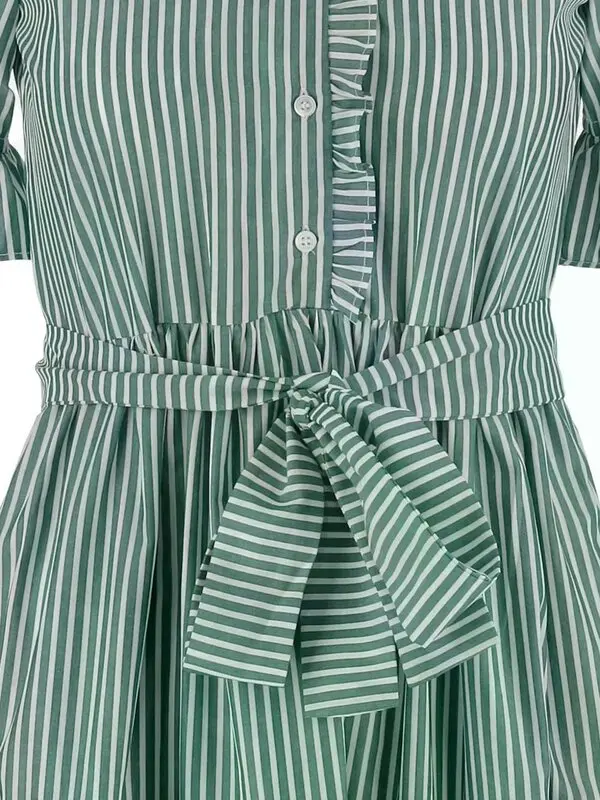 F.IT Striped Pattern Dress - Green