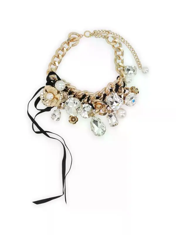 Vaquera Jewelled Chain Necklace - Gold