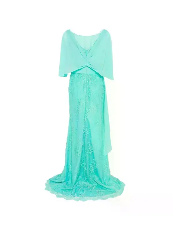 AIRE Floral Lace Maxi Dress