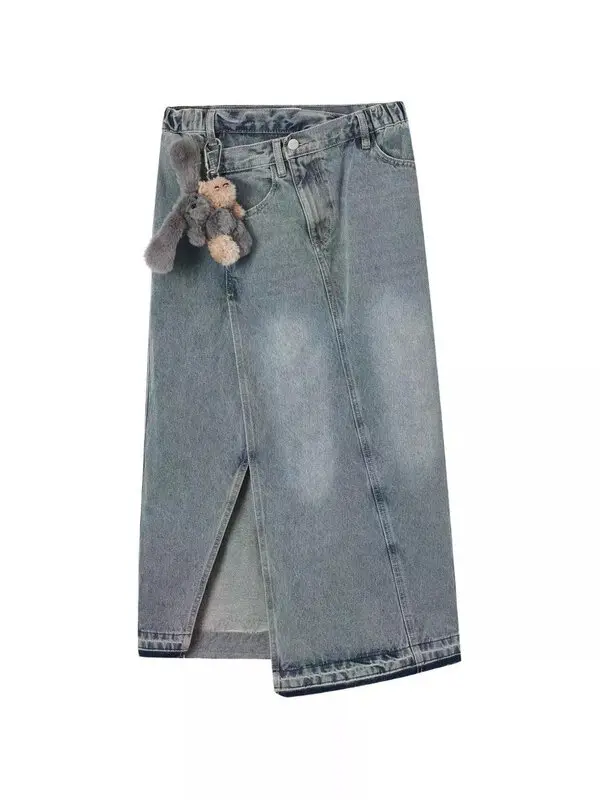 Izzue Split Hem Cotton Skirt