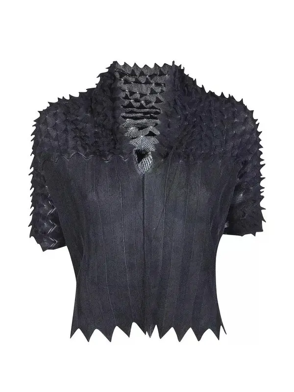 PIERANTONIOGASPARI Textured Short-sleeves Top