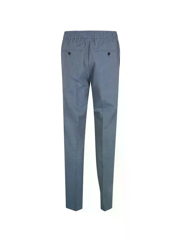 Incotex Drawstring Pleated Trousers - Blue